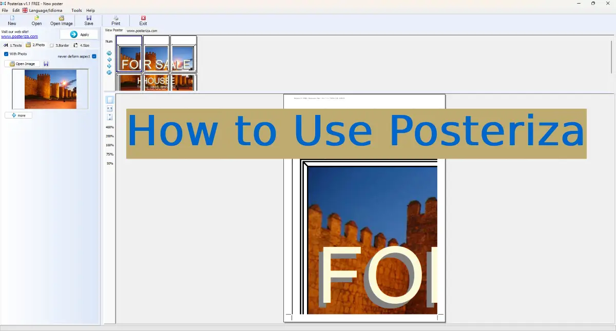 How to Use Posteriza: Step-by-Step Guide for Giant Posters [2026]